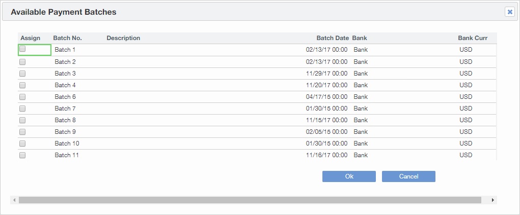 IMOS - Payment Batches